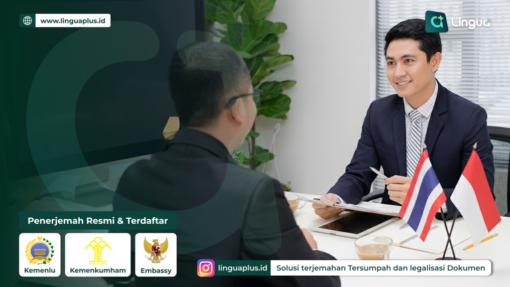 Translate Indonesia ke Thailand Sesuai Kebutuhan - Linguaplus ...